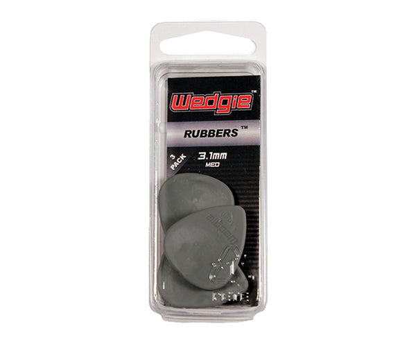 Wedgie Rubber Pick 18-Pack 3.1 Med | roycemusic