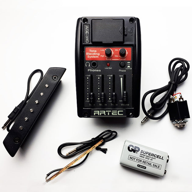 Artec AGE-MG Preamp Blender System with Piezo & Magnetic Soundhole Pic ...