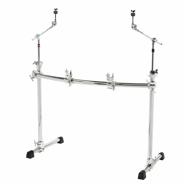 Gibraltar Road Series Chrome Basic Curved Rack System | roycemusic