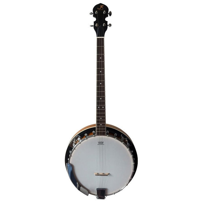 J.Reynolds 4-String Tenor Banjo with Resonator in 2-Tone Sunburst Glos ...
