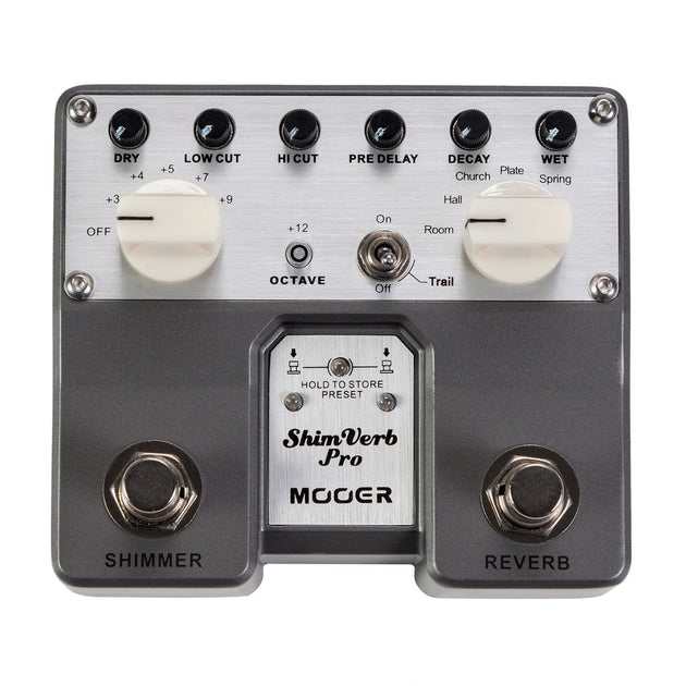 Mooer Shimverb Pro Reverb Dual Guitar Effects Pedal | roycemusic