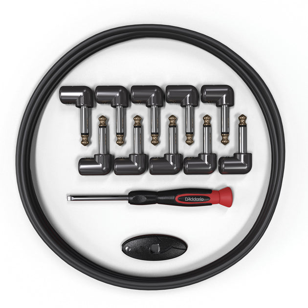 D'Addario DIY Solderless Custom Cable Kit, 10 feet, 10 plugs | roycemusic