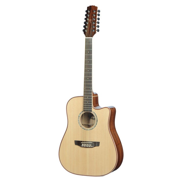 Timberidge '1 Series' 12-String Spruce Solid Top Acoustic-Electric Dre ...